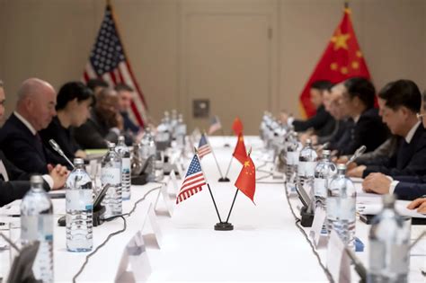 Dhs Secretary Alejandro Mayorkas Participates In A Bilateral Meeting With Minister Wang Xiaohong