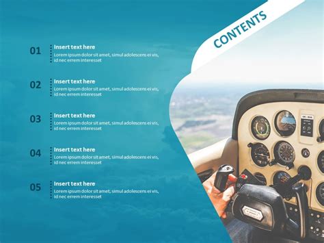 Plane Cockpit Free Powerpoint Template Plane Cockpit Free Powerpoint Template