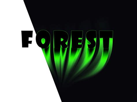 Forest Liquid Text Effect Psd Layer Styles Including Dynamic And Type