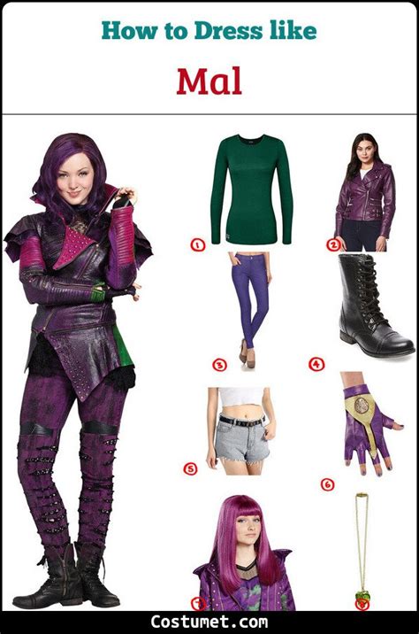 Mal Descendants Costume For Cosplay And Halloween Descendants Clothes