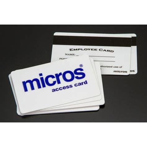 Micros Pos Magnetic Swipe Employee Id Cards 10 Pack New