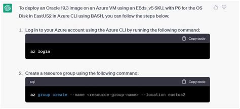 Kellyn Gorman On Linkedin Can Chatgpt Deploy An Oracle Vm To Azure From The Cli Successfully