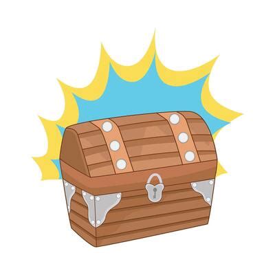 Cartoon Treasure Chest Vector Art Icons And Graphics For Free Download