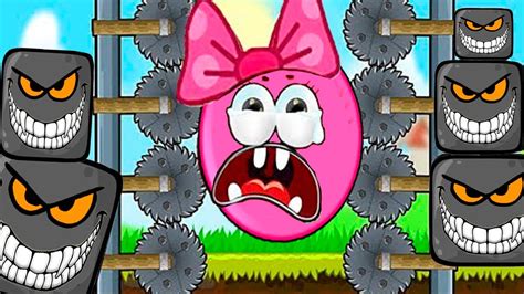 МУЛЬТИК Красный Шарик и Розовый Шар Королева против Короля КВАДРАТОВ Red Ball 21 Youtube