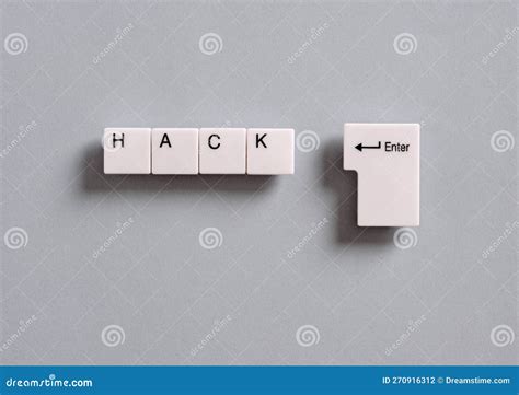 Cyber Crimes And Online Computer Hacking Concept Computer Keyboard Keys With The Word Hack