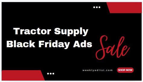 Tractor Supply Black Friday 2024 Sales And Deals