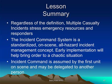 Mass Casualty Incident Program Start Ppt