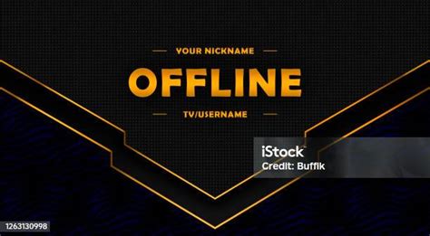 트위치 모던 오프라인 Hud 화면 배너 169 스트림 골드 라인 오프라인 블랙 배경 오프라인 스트리머 방송을 위한 화면 보호기입니다 오프라인 화면을 스트리밍합니다 녹색