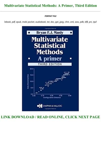 Download [pdf] Multivariate Statistical Methods A Primer Third Edition Full Pdf Online