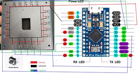 Is This How Matrix Grid Works Looking To Connect 20 Buttons To 1 Pro Micro That Have 4 Pins