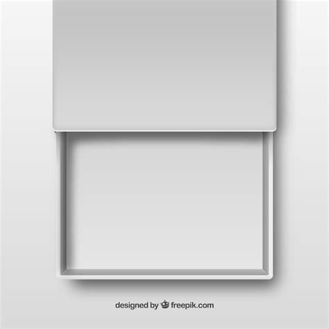 화이트 오픈 서랍 무료 벡터