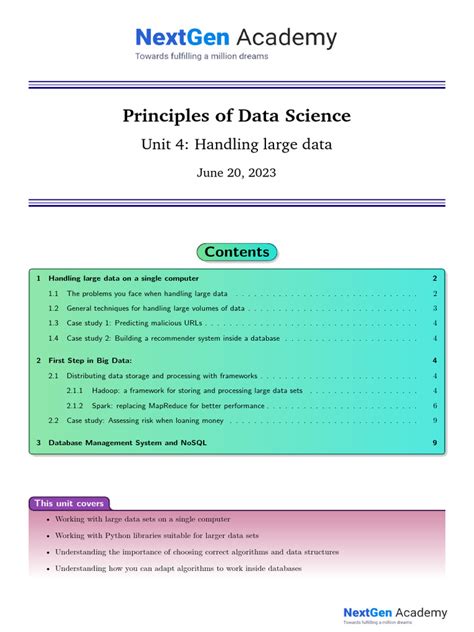 Introduction To Data Science Pdf Apache Spark Apache Hadoop