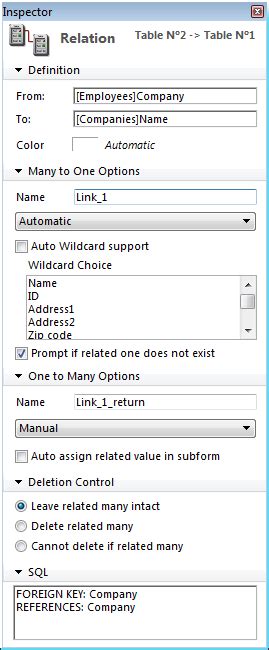 Get Field Relation 4d Docs