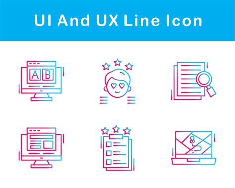 UI And UX Vector Icon Set Vector Art At Vecteezy