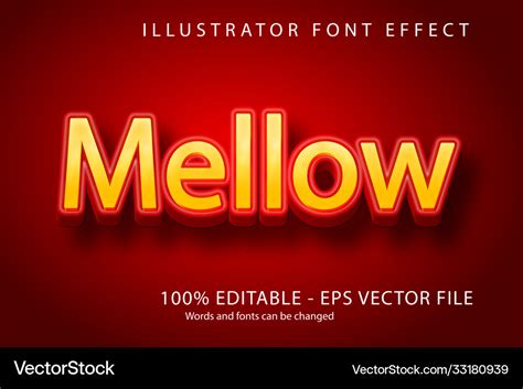 Editable Text Style Effect Typography Template Vector Image
