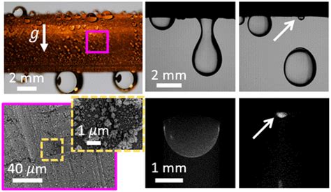 悬垂冷凝水液滴从纳米结构注油表面清除润滑剂。 Acs Nano X Mol
