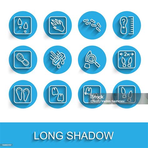 세트 라인 토끼와 토끼 발 발자국 낙타 인간의 발자국 신발 멧돼지 걸레 안전 거리와 발자국 아이콘돋이 유리 벡터 누른 자국에 대한 스톡 벡터 아트 및 기타 이미지 Istock