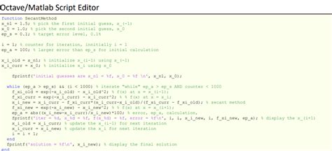 Solved Find A Real Root Of X Using Secant Method Using Chegg