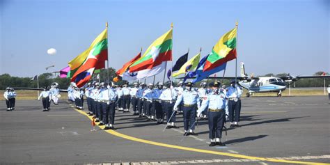 တပ်မတော် လေ နှစ်ပတ်လည်နေ့ အထိမ်းအမှတ် စစ်ရေးပြ ဓာတ်ပုံ Dvb