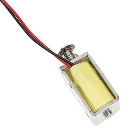 Dc12V 120 Ma 1 5W Szívó Mikroelektromágnes Rugó Push Pull Típusú Rúd Mágnesszelep Mágnes 4Mm