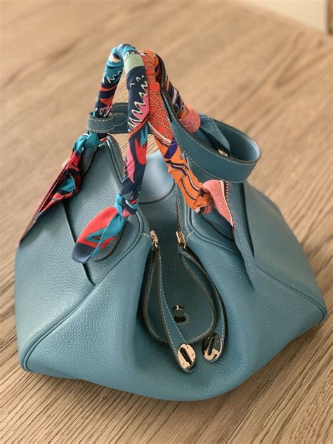 Hermès Lindy 30 Blue Jean Hermes Lindy Bag Hermes Handbag Collection