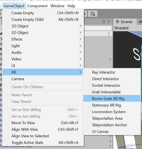 Interactionxrrigmenu