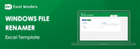 Windows File Renamer Excel Template Excel Wonders