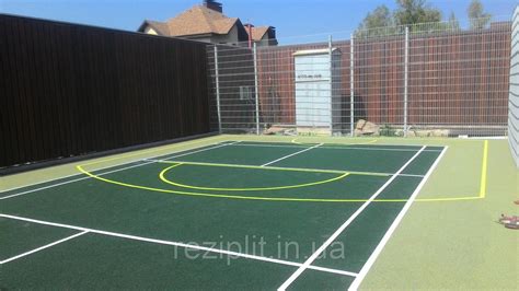 Строительство спортивной площадки во дворе частного дома. Строительство ...