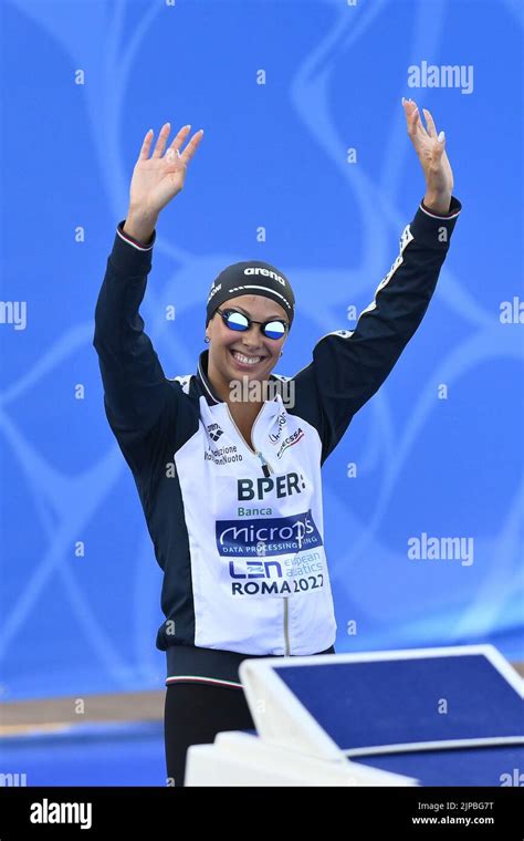 Rome Italy August 16 2022 Castiglioni Arianna Ita During The Len European Swimming