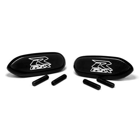 Suzuki Gsxr 600 750 1000 Mirror Block Off Base Plates Logo Engraved