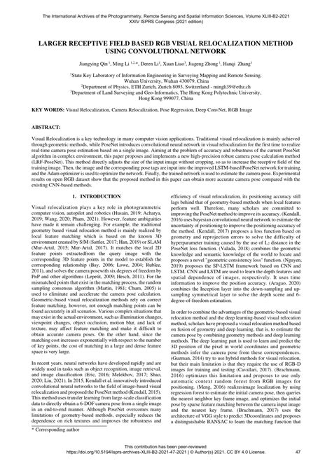 Pdf Larger Receptive Field Based Rgb Visual Relocalization Method