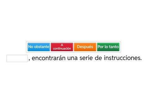 Conectores Temporales Complete The Sentence