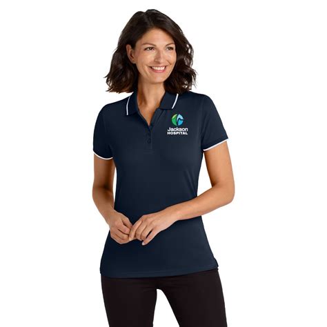 Port Authority® Womens Dry Zone® Uv Micro Mesh Tipped Polo