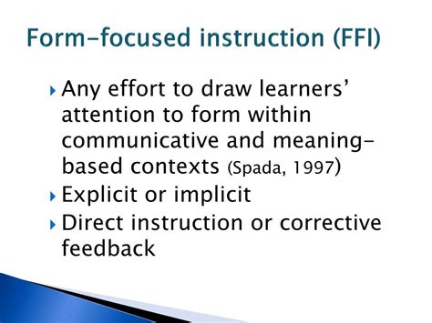 Ppt Communicative Language Teaching And Form Focused Instruction