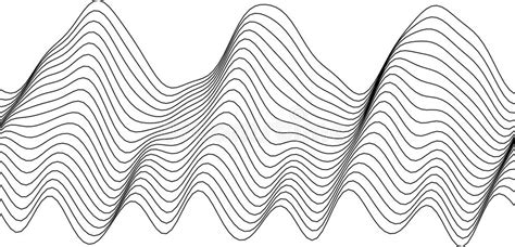 Abstract Wave Pattern Design For Modern Art And Graphic Projects Stock Illustration