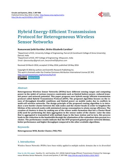 Pdf Hybrid Energy Efficient Transmission Protocol For Heterogeneous