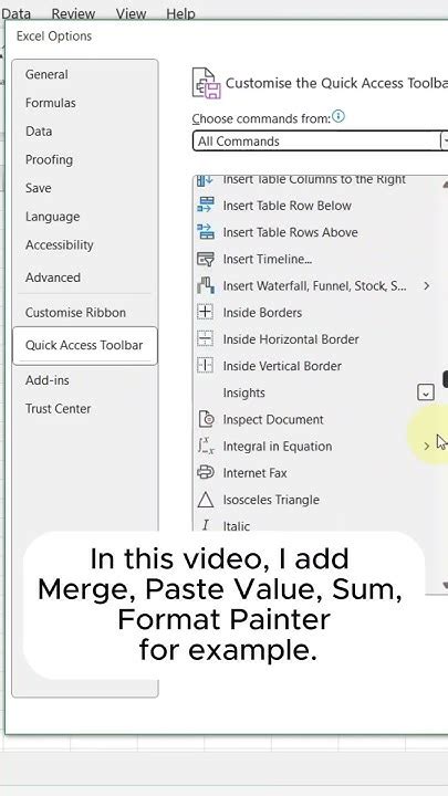 Excel Exceltips Exceltutorial E01 How To Set Quick Access Tool Bar