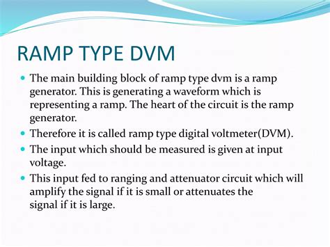 Digital Voltmeter Dvm And Its Classification Pptx Digital Audio