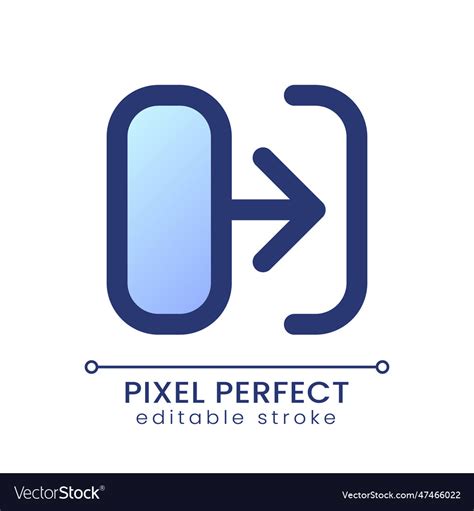 Transition Pixel Perfect Gradient Fill Ui Icon Vector Image