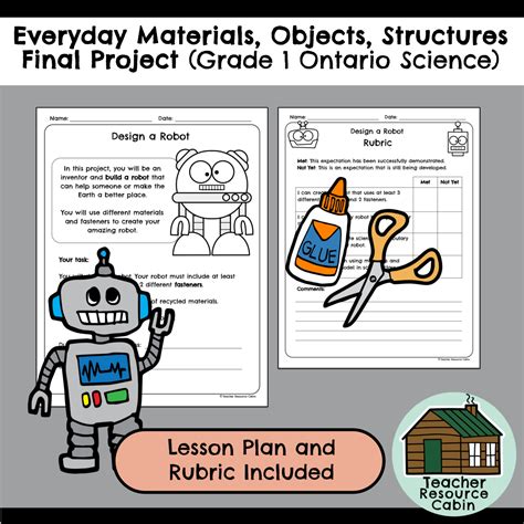 Design A Robot Everyday Materials Objects Final Project Grade 1