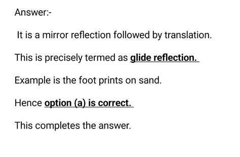 Solved Question 7 1 Pts Which Type Of Isometry Is Being Shown O