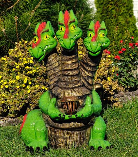 Фігура садова Змій Горинич з ліхтарем фото отзывы характеристики в интернет магазине Rozetka