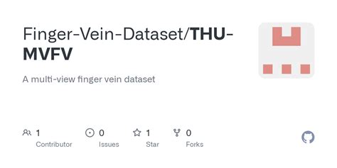 GitHub Finger Vein Dataset THU MVFV A Multi View Finger Vein Dataset