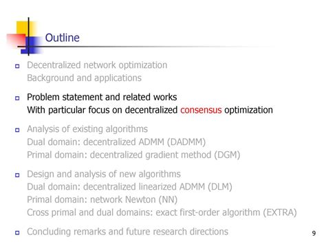 decentralized network optimization algorithms and theories ppt download