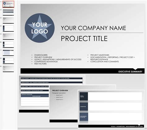 Executive Summary Template Ppt Free Download 54 Koleksi Gambar