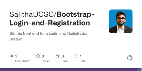 Github Salithaucsc Bootstrap Login And Registration Simple Front End For A Login And