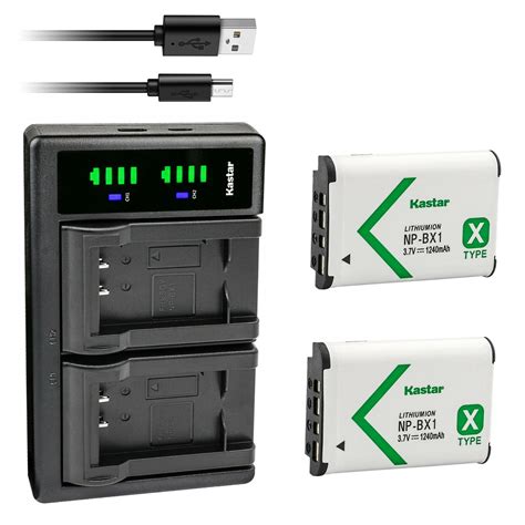 Kastar 2 Pack Np Bx1 Battery And Ltd2 Usb Charger Replacement For Sony