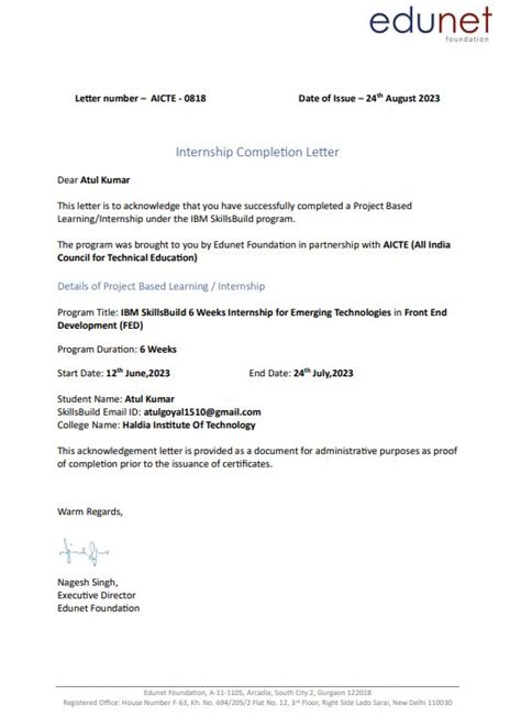 Atul Kumar On Linkedin Frontenddeveloper Ibmskillsbuild Edunetfoundation Webdevelopment Ibm