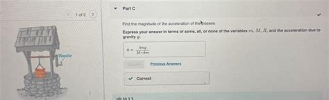 Solved A Bucket With Mass M 1 0 Kg Is Suspended Over A Well