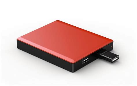 Premium Photo External Hard Drive With Usb On White